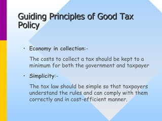 Good tax structure | PPT