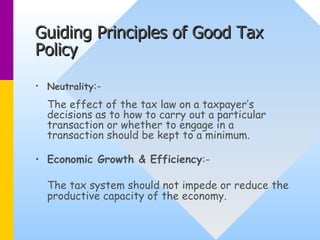 Good tax structure | PPT