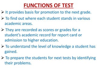 Good test , Reliability and Validity of a good test | PPTX