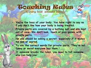 Good touch bad touch | PDF