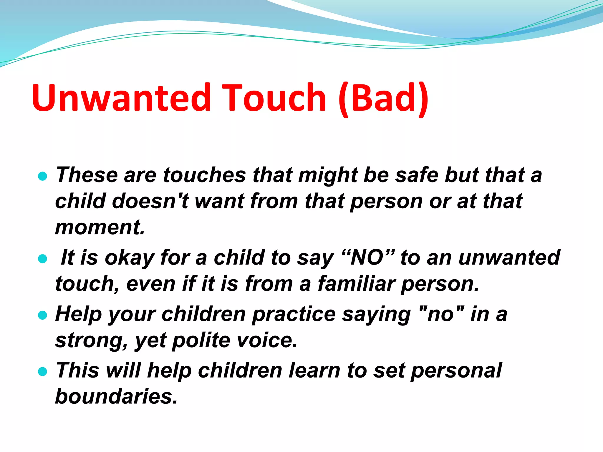Good touch bad touch | PPTX