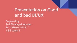 examples of GOOD UI and bad ui. presentation slide.pdf