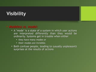 Good user interface principles | PPT