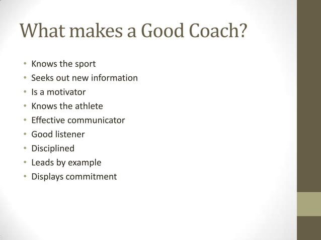 Players becoming Coaches | PPT