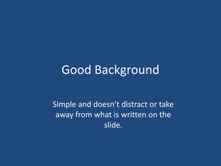 Good vs bad powerpoint | PPTX