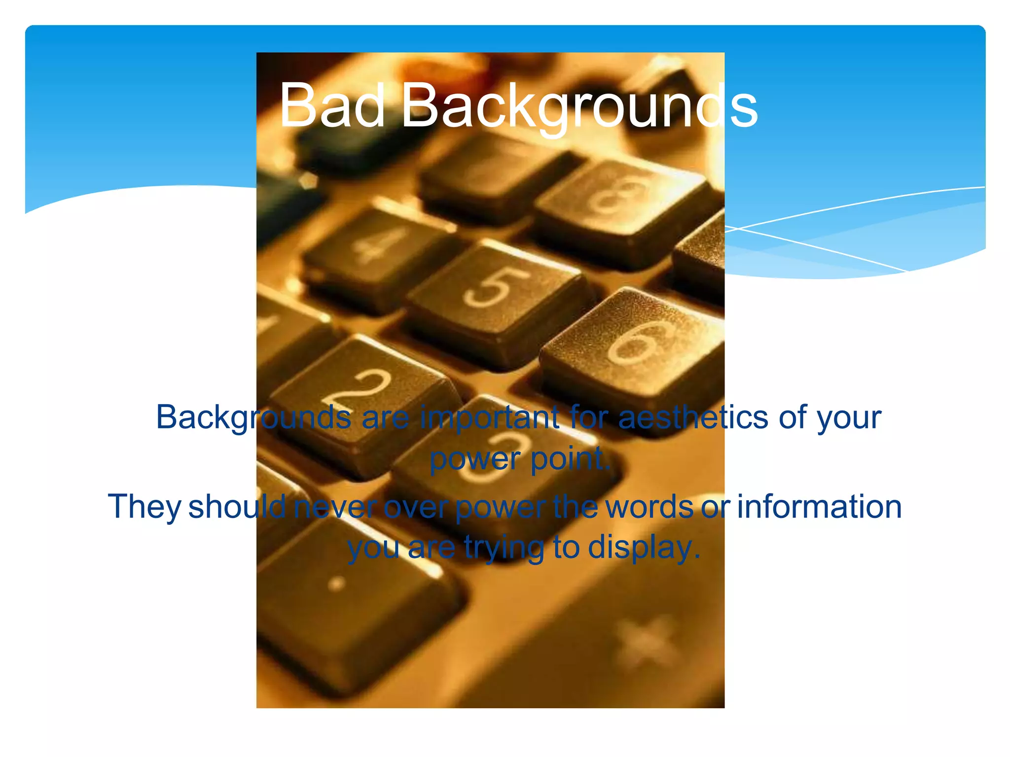 Good vs bad presentation | PDF