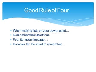 Good vs bad presentation | PDF