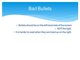 Good vs bad presentation | PDF