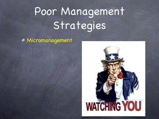 Good vs Poor Management Strategies | PPS
