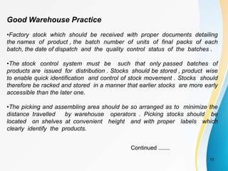 Good warehouse practice | PPTX