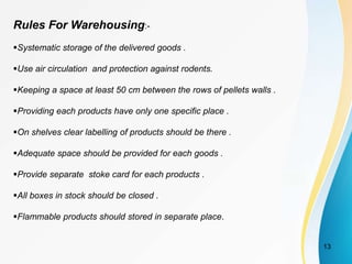 Good warehouse practice | PPTX
