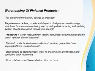 Good warehouse practice | PPTX