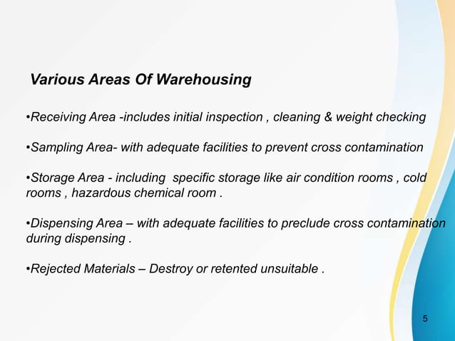 Good warehouse practice | PPTX