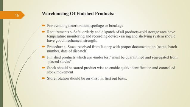 GOOD WAREHOUSING PRACTICE.pptx | Logistics | Business