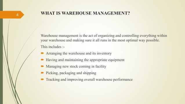 GOOD WAREHOUSING PRACTICE.pptx | Logistics | Business