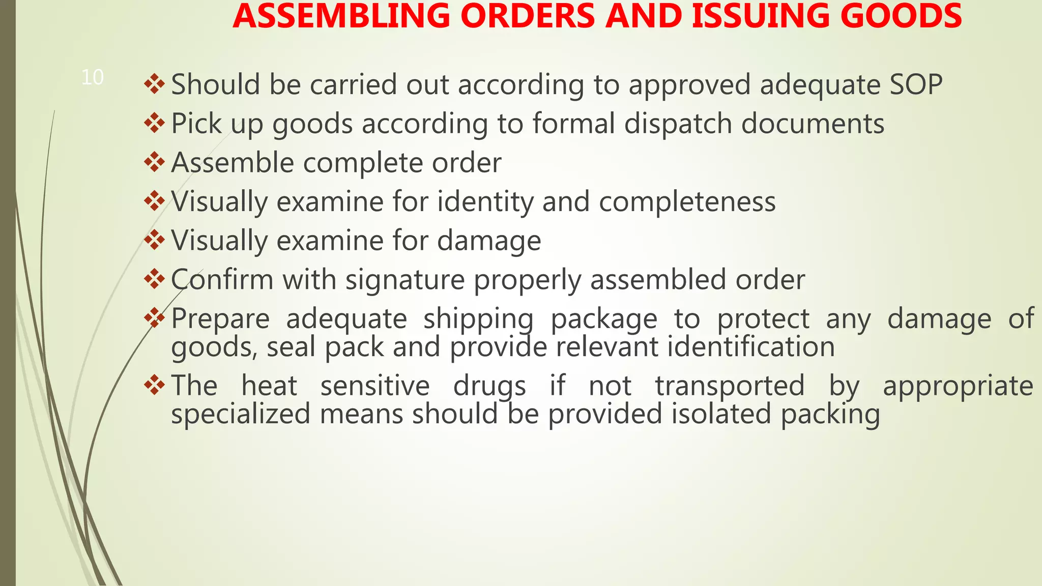 Good Warehousing Practices | PPSX