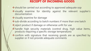 Good Warehousing Practices | PPSX