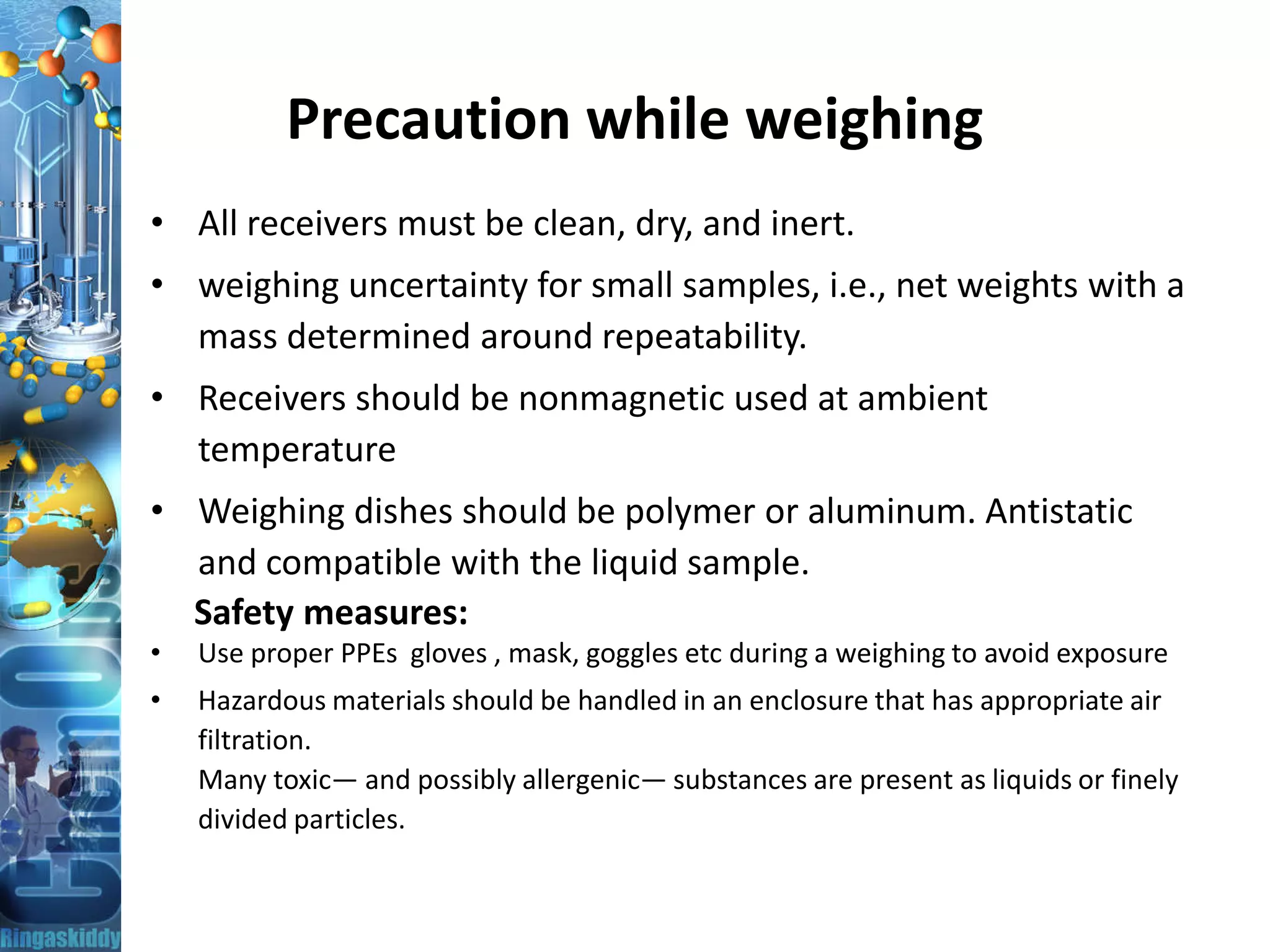 Good Weighing Practices in QC Lab | PDF