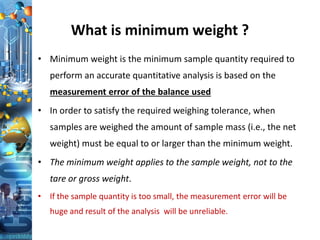 Good Weighing Practices in QC Lab | PDF
