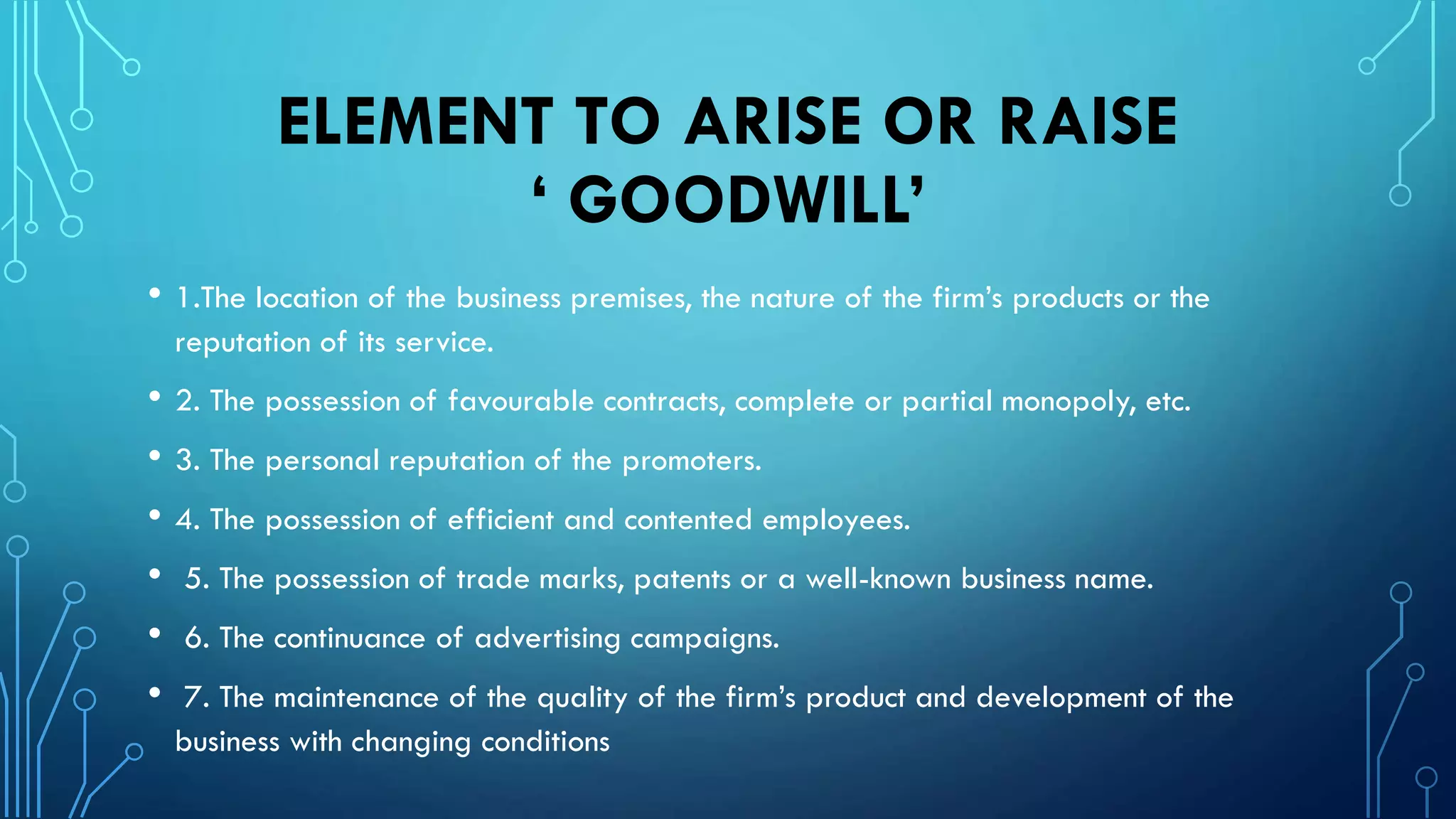 GOODWILL - CONCEPT & ITS TYPES | PDF