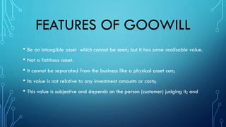 GOODWILL - CONCEPT & ITS TYPES | PDF