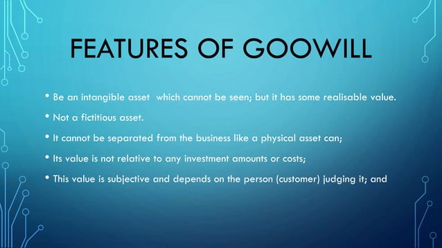 GOODWILL - CONCEPT & ITS TYPES | PDF | Business | Business and Finance