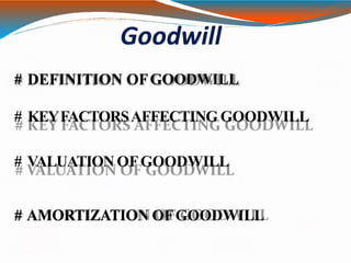 Goodwill | PPT
