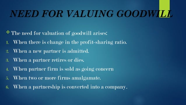 GOODWILL nature and valuation .pptx