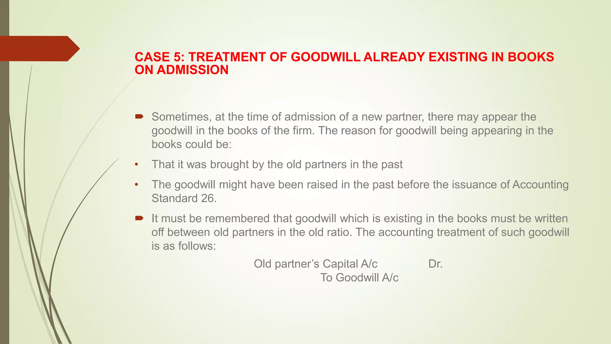 Treatment of Goodwill | PPTX