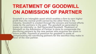 Treatment of Goodwill | PPTX