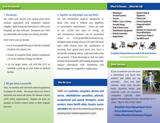 Goodwill home medical equipment brochure | PDF | Healthcare Industry ...