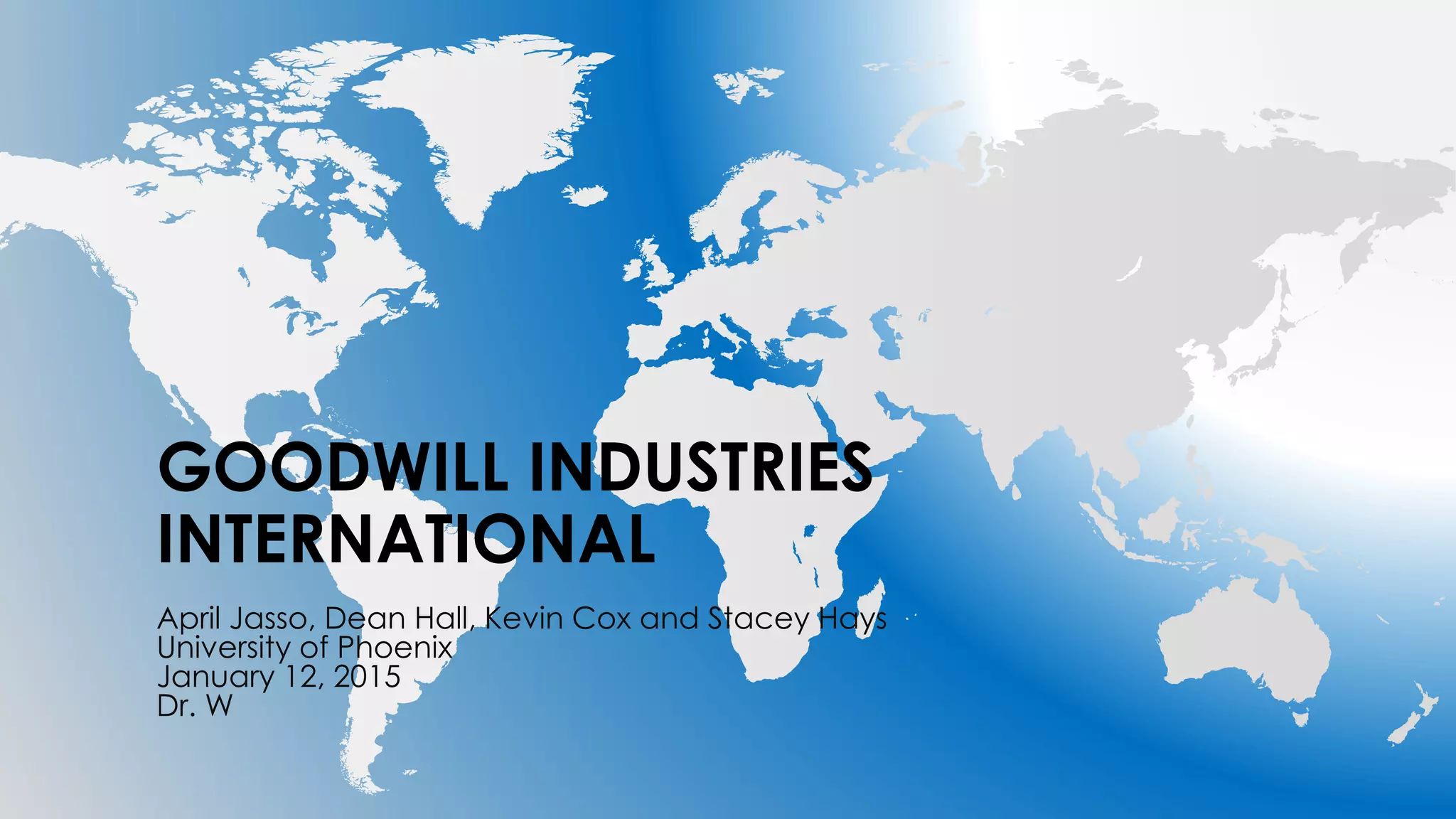 Goodwill industries internatinal ppt | PPTX