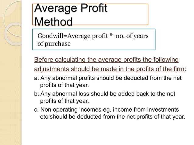 Goodwill & its valuation | PPT