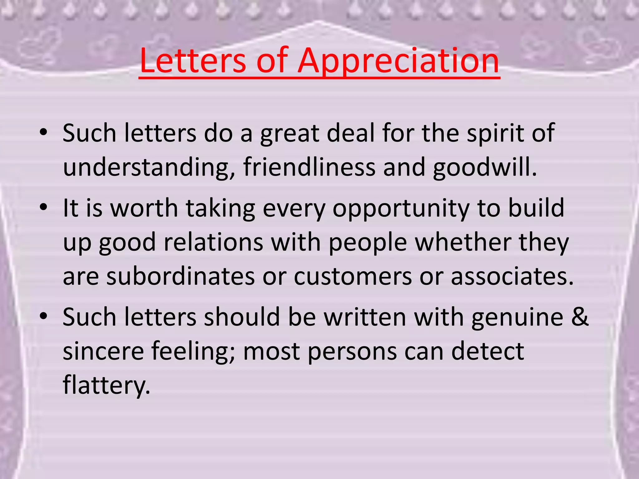 Goodwill letters | PPTX