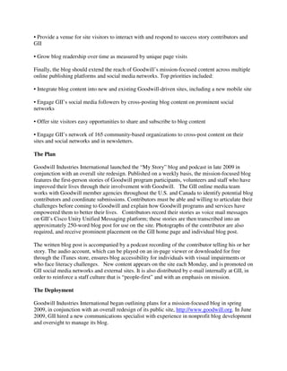 Goodwill npo case study | PDF | Non-Profit Organizations | Industries