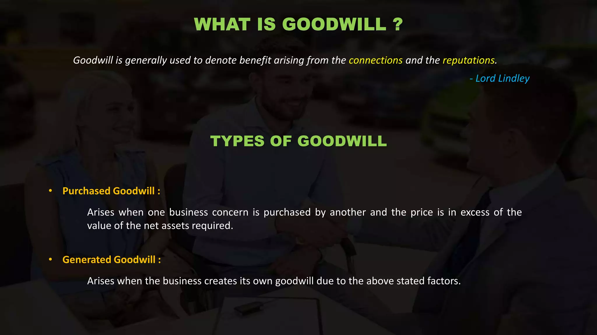 Goodwill valuation | PPTX