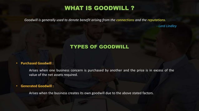 Goodwill valuation | PPTX