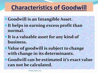 Goodwill valuation in accounting for partnership | PPTX