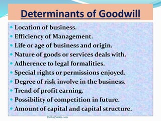 Goodwill valuation in accounting for partnership | PPTX