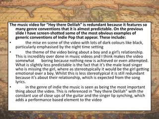 Goodwin analysis- Hey There Delilah | PPT