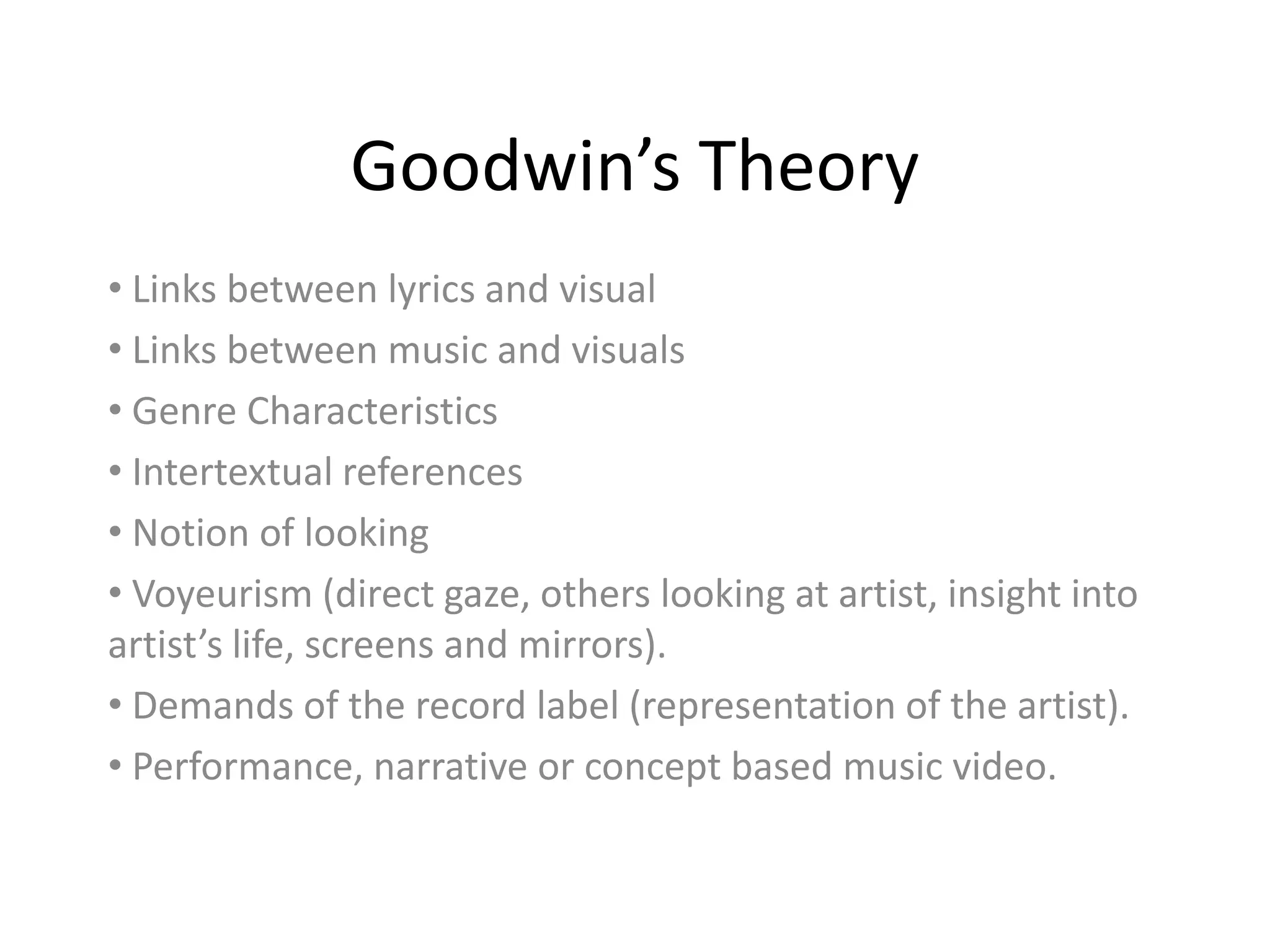 Goodwin’s theory | PPTX