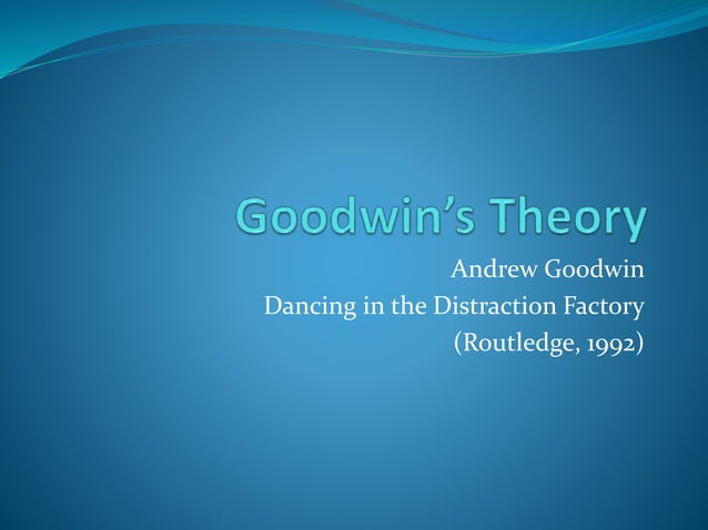 Goodwin’s Theory | PPT