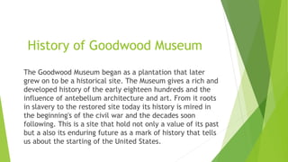 Goodwood museum presentation | PPT