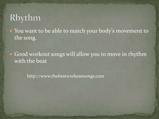 Add Good Workout Songs To Your Gym Playlist | PPTX