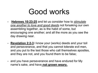 Good Works (Christian duty) | PPT