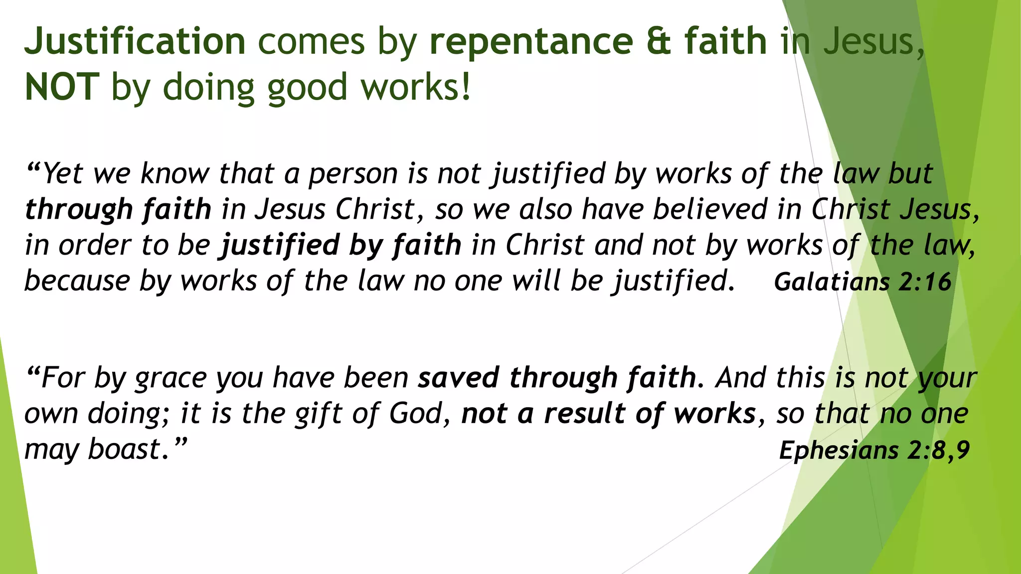 Good Works and My Salvation by Pastor Jon Gaus | PPTX