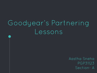 Goodyear_Aastha Sneha_PGP31123 | PPT