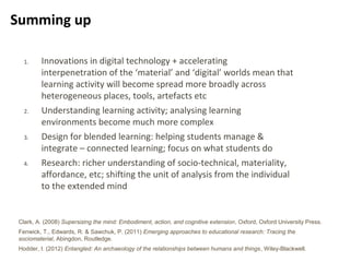 Learning, technology and design - architectures for networked learning ...