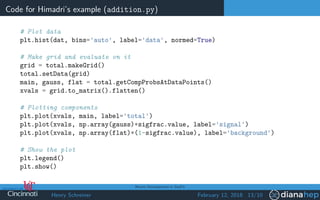 DIANA: Recent developments in GooFit | PPT