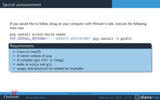 DIANA: Recent developments in GooFit | PPT
